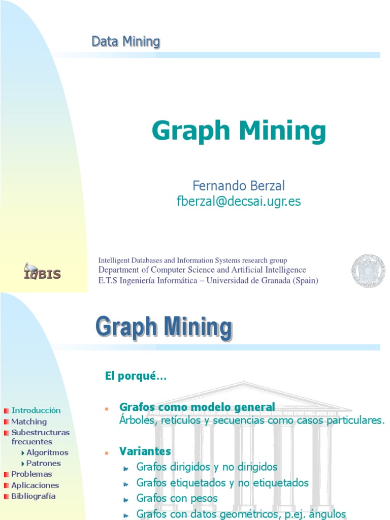 5 Graph Mining | PDF | Teoría de grafos | Red social