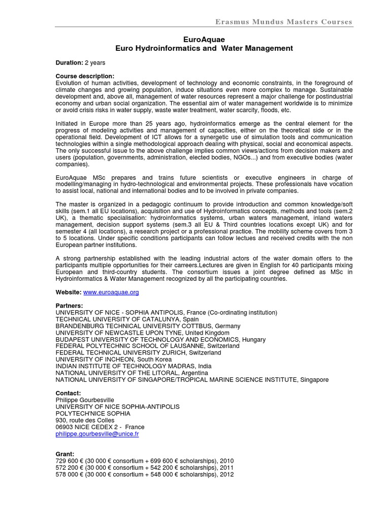 Hydro Informatics | PDF | Water Resource Management | Institute Of ...