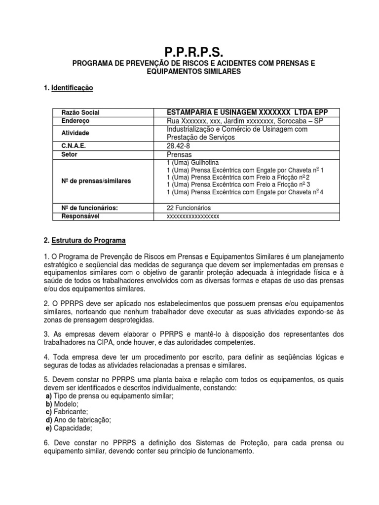 Pprps Mod Lo | PDF | Prensa móvel | Indústrias