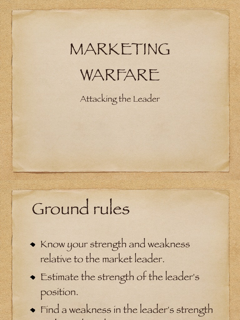 Marketing Warfare Strategies Explained | PDF | Flanking Maneuver ...