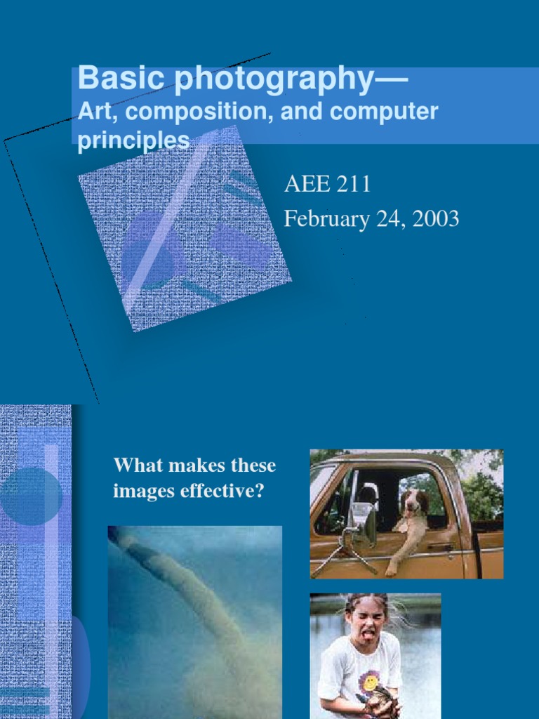 Basic Photography | PDF | Composition (Visual Arts) | Image Scanner