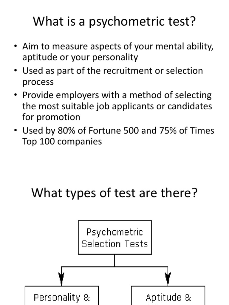 What Is A Psychometric Test? | PDF | Personality Type | Extraversion ...