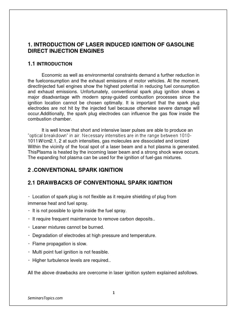 Laser Ignition System | PDF | Laser | Quantum Electronics