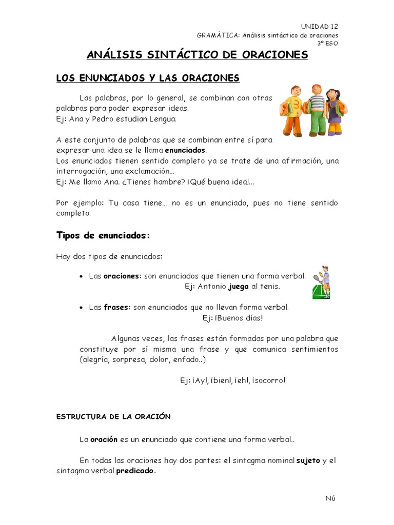 1. Sintaxis Para Aprender Desde 0 | Objeto (gramática) | Gramática