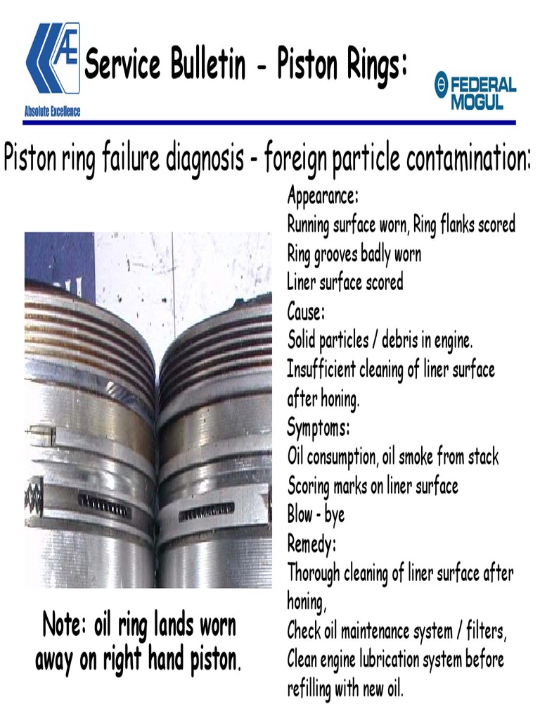 Piston Failure | PDF | Piston | Motor Oil