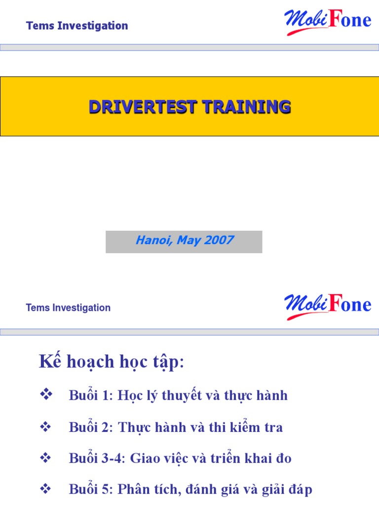 Driver Test - Tems Investigation | PDF