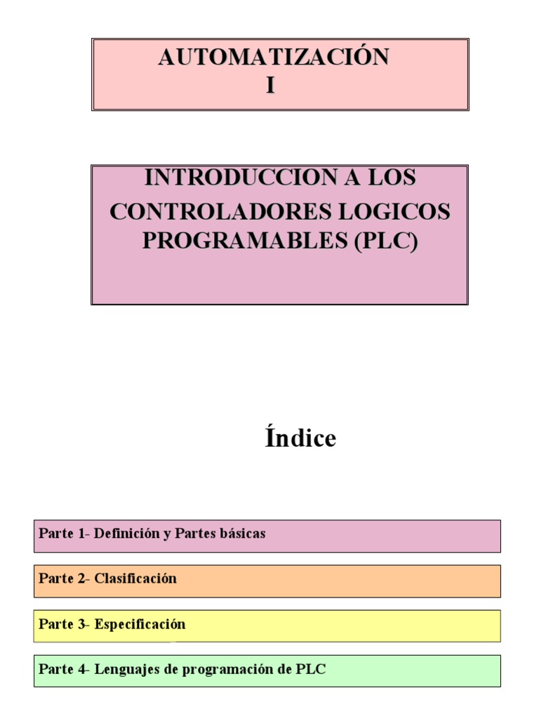 Introducción A Los PLC | PDF | Controlador lógico programable | Relé