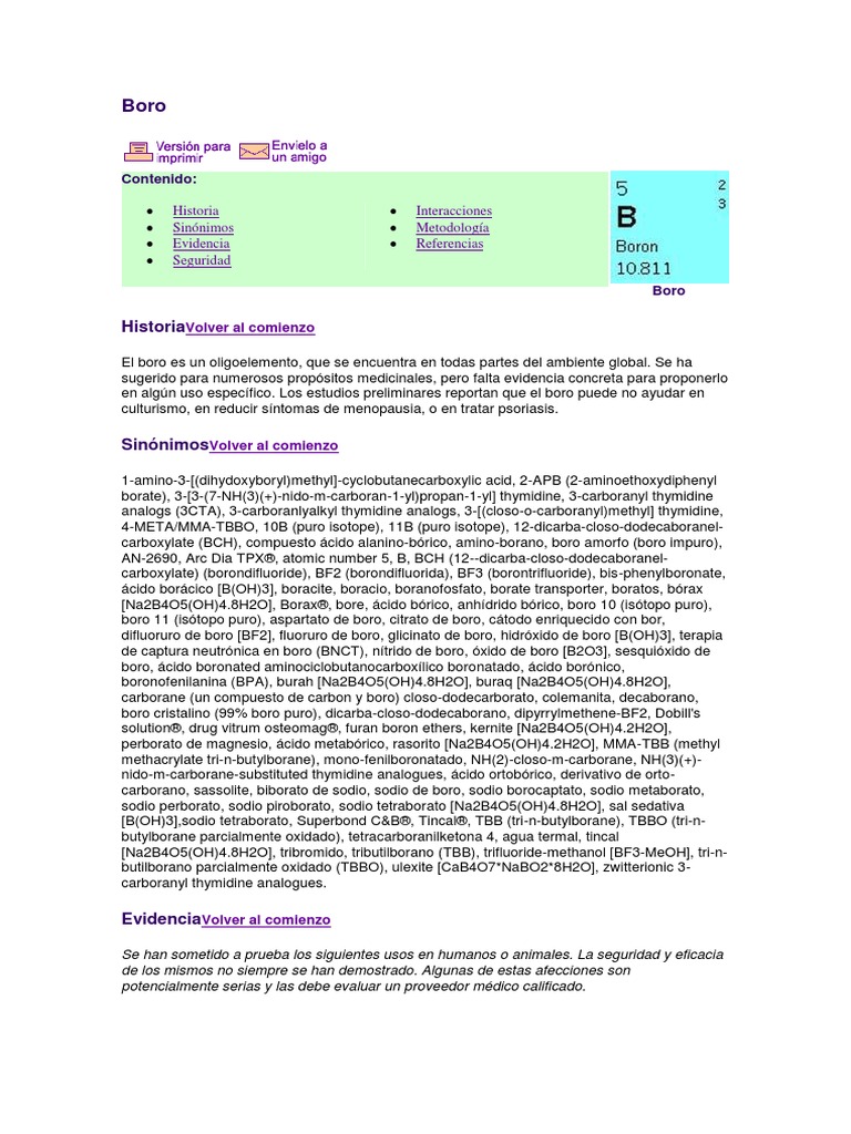 Boro | PDF