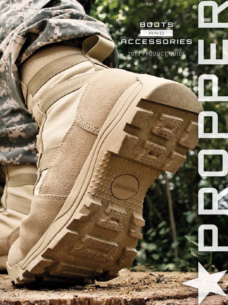 Propper Boots and Accessories Catalog 2013 | PDF | Shoe | Boot