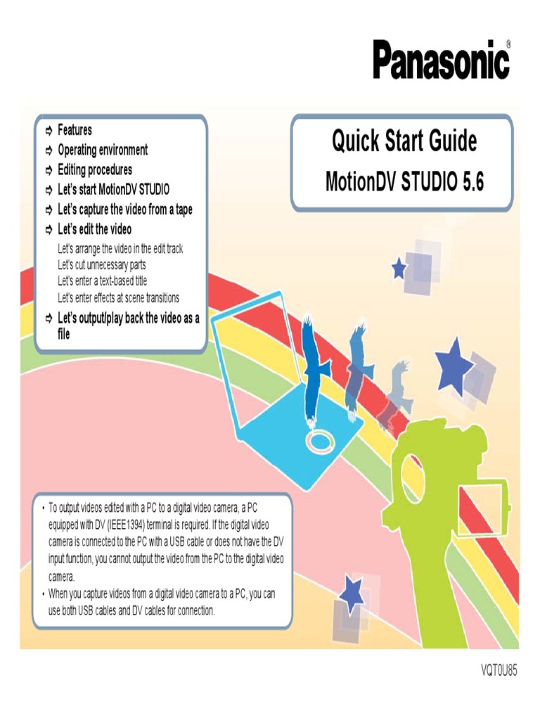 Quick Start Guide: Motiondv Studio 5.6 | PDF
