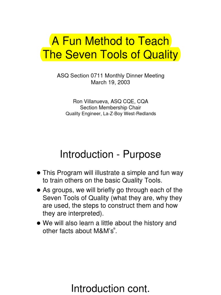 7 Basic Quality Tools | PDF