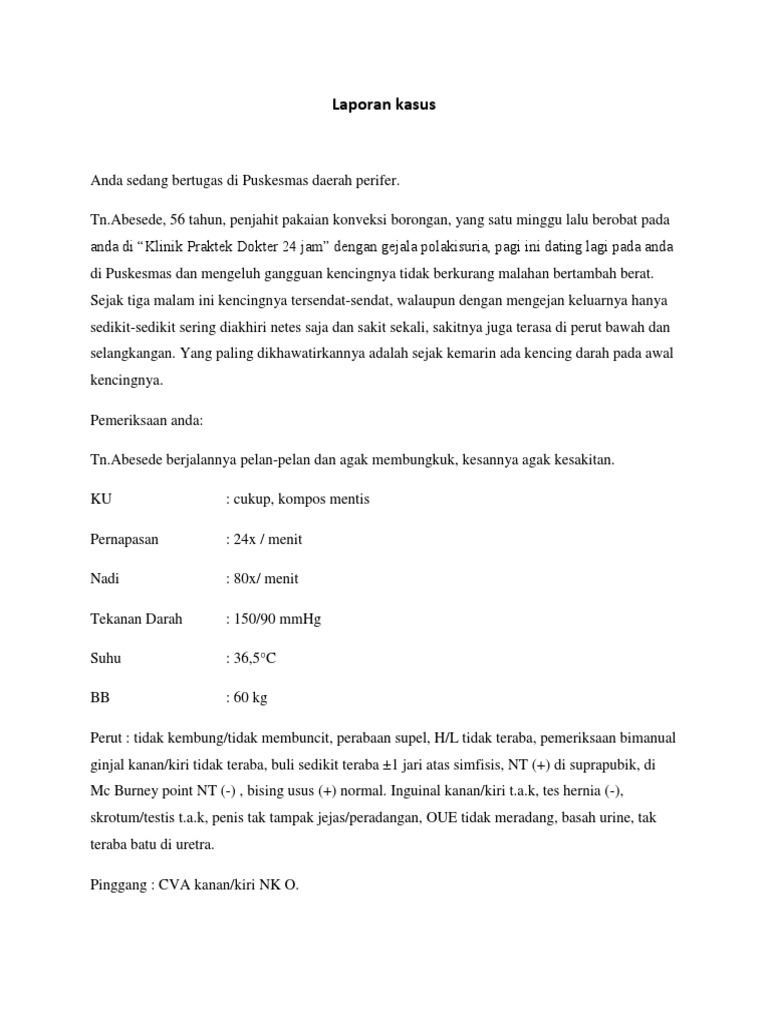 Laporan Kasus Vesicolithiasis | PDF