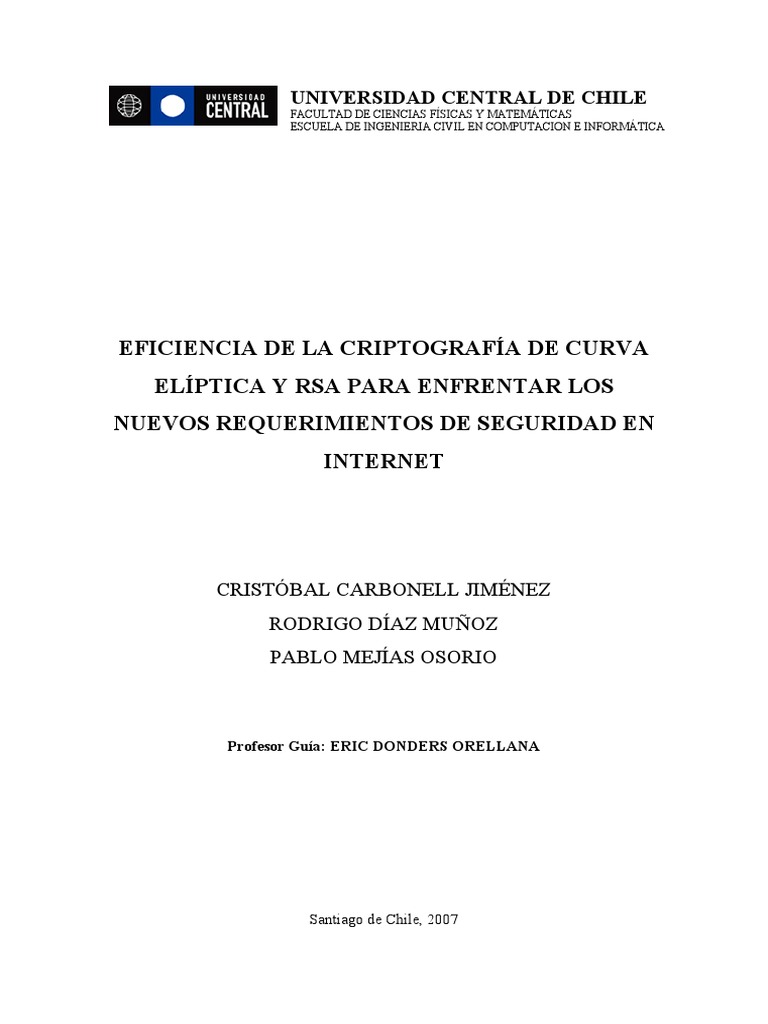 EficienciaCCE RSA | PDF | Criptografía | Clave (criptografía)