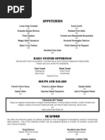 Server Menu Test Answer | PDF | Salad | Hamburgers