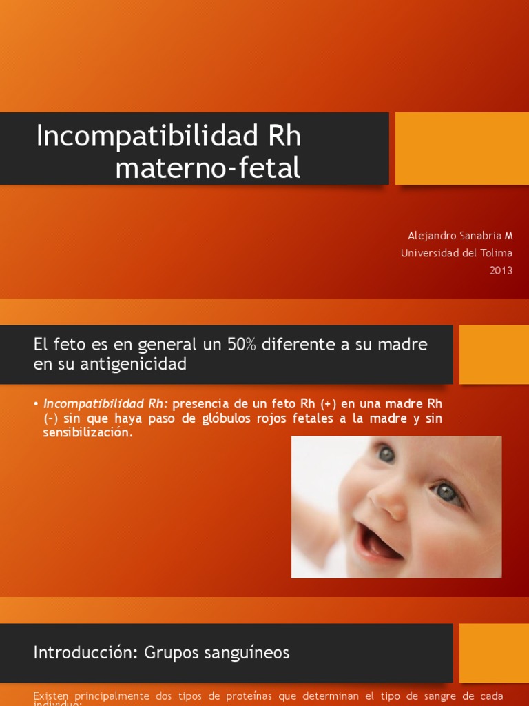 Incompatibilidad RH | PDF | Tipo de sangre | El embarazo