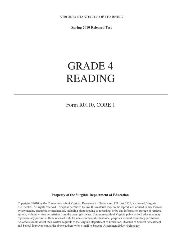 4th Grade Reading Comprehension 4 | PDF | Macaroni And Cheese | Reading ...