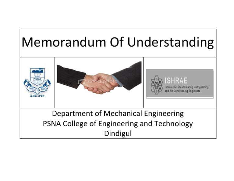 Memorandum of Understanding Poster | PDF | Technology & Engineering