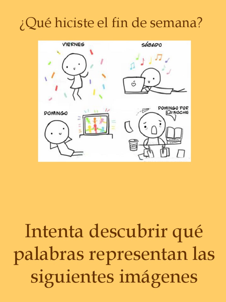 Qué Hiciste El Fin de Semana | PDF | Idiomas
