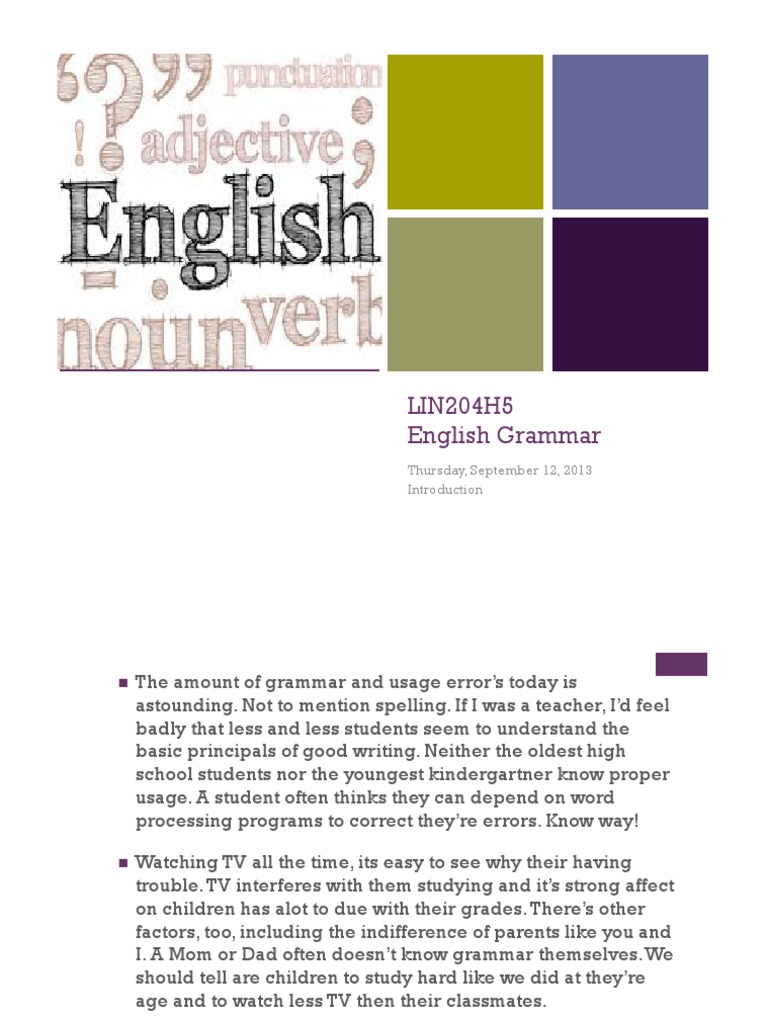 LIN204 Intro | PDF | English Language | Adjective