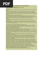 Tarrajeo en Muros y Cielorraso | PDF | Andamio | Hormigón