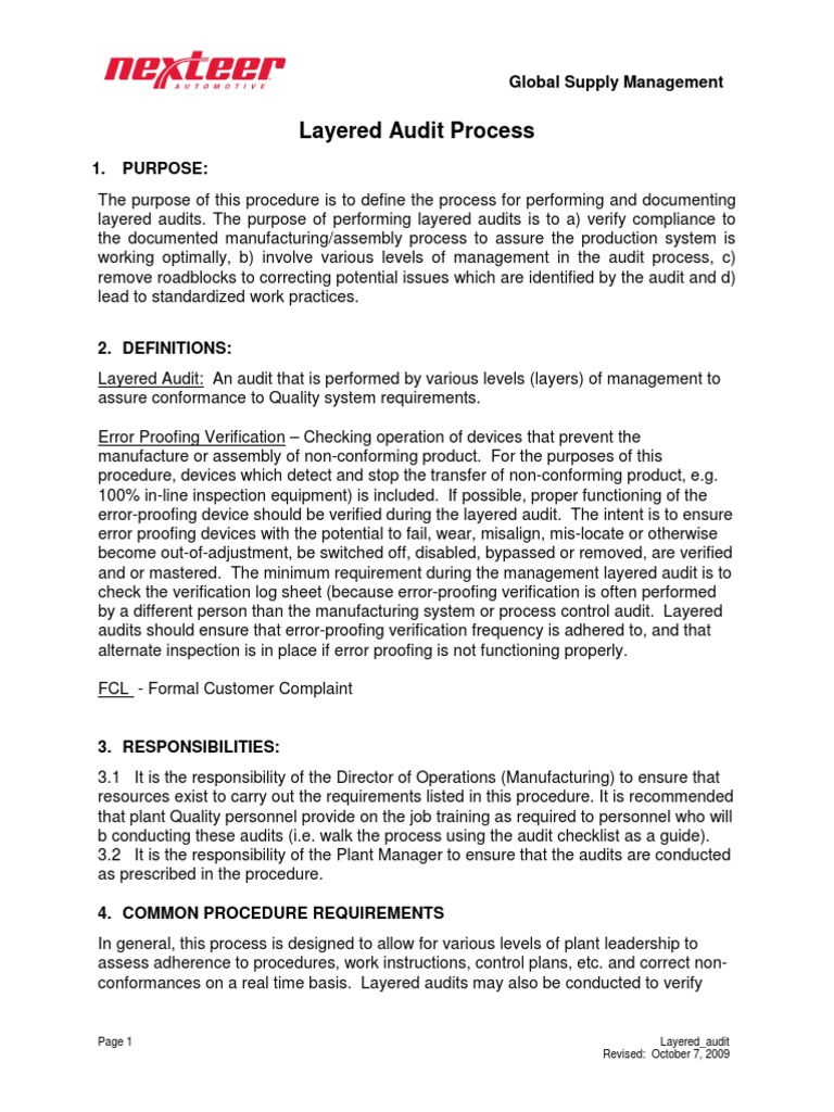 Layered Audit | Download Free PDF | Verification And Validation | Audit