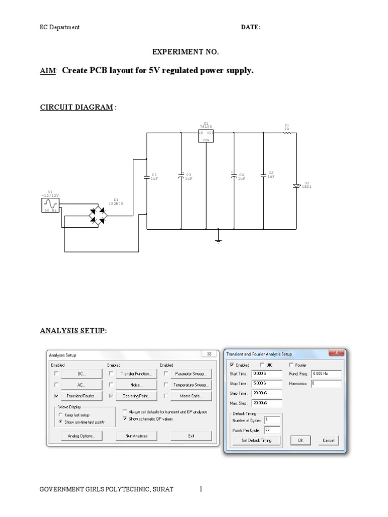 PCB Design Lab Manual for Circuits | PDF | Electrical Components ...