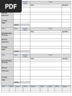 GRBS Monitoring Sheet A4 | PDF