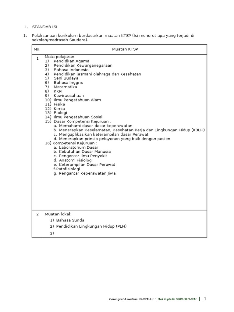 Bukti Fisik Akreditasi SMK Keperawatan | PDF | Karier & Perkembangan | Seni