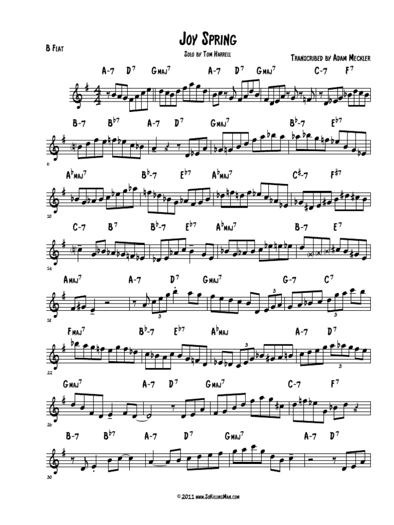 Joy Spring Solo | PDF