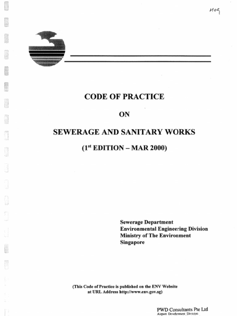 Code of Practice on Sewerage & Sanitary Works (2000)