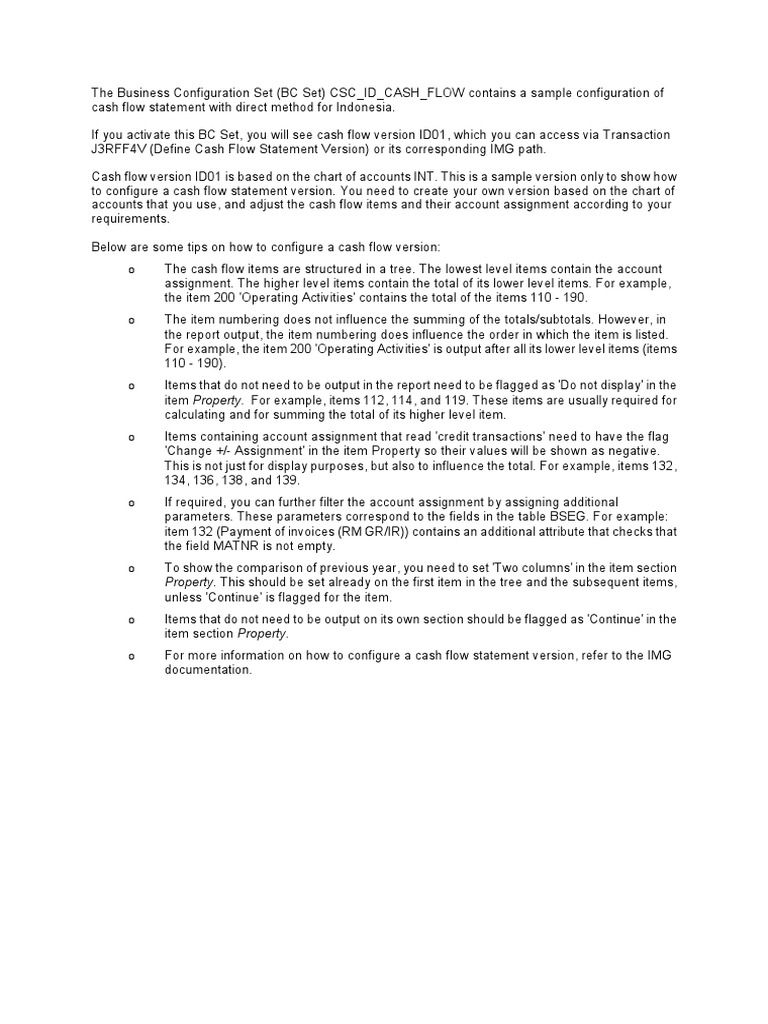 Indonesian Cash Flow | PDF | Cash | Cash Flow