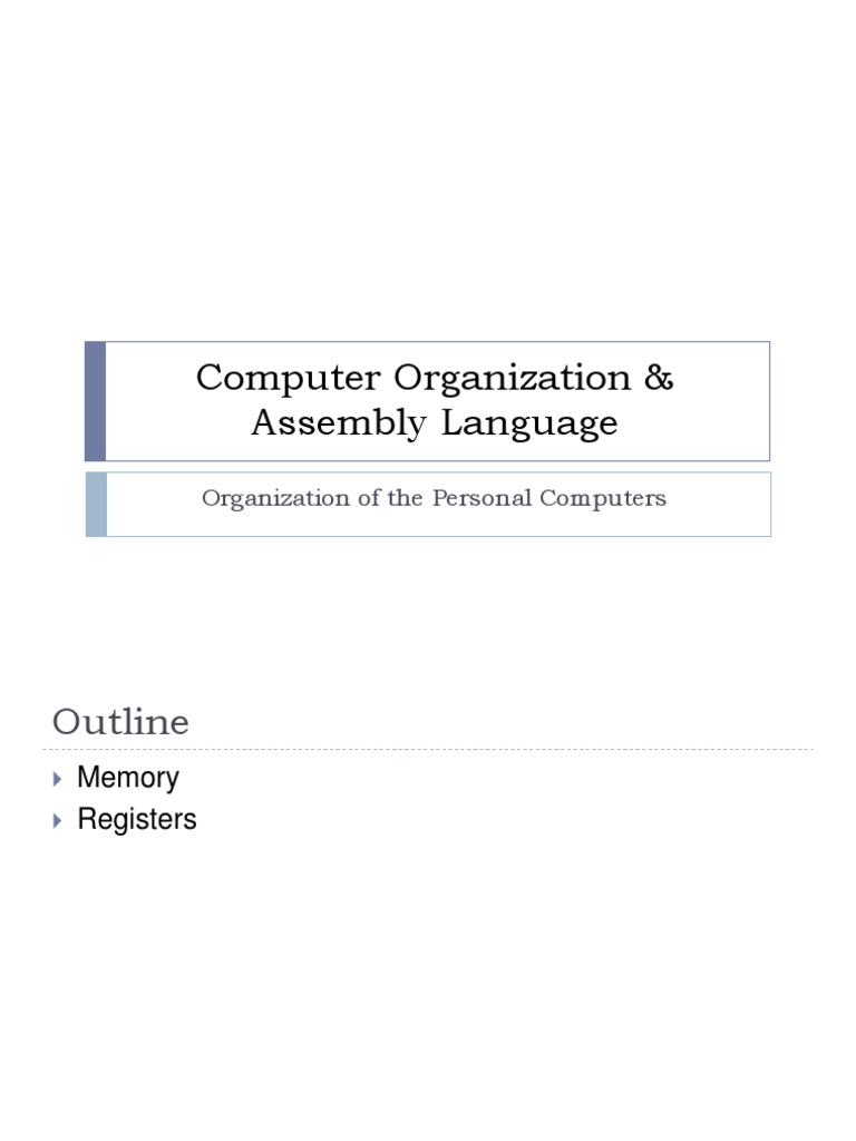 Lec 2 - Org of Microprocessors | PDF | Instruction Set | Pointer (Computer Programming)