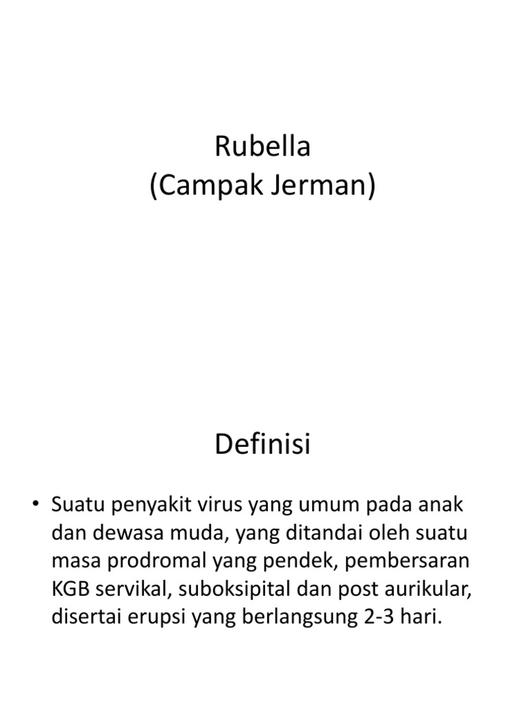 Rubella | PDF