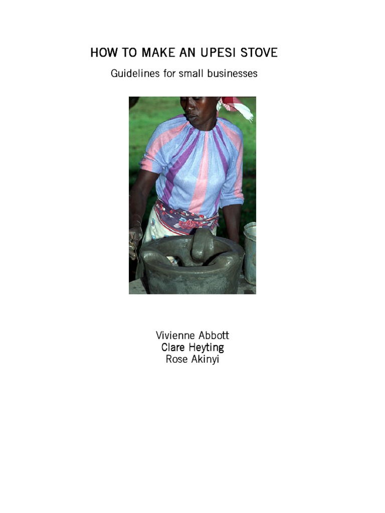 How To Make An Upesi Stove | PDF