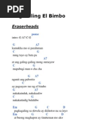 Huling El Bimbo Ukulele Chords | PDF