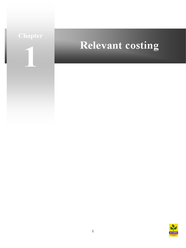 P2 Chapter 1 | PDF | Inventory | Cost