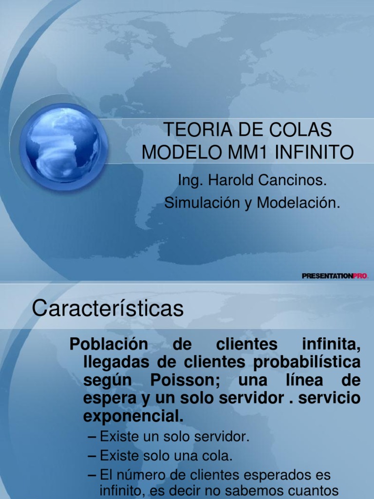 Teoria de Colas Modelo Mm1 Infinito | PDF | Probabilidad | Science