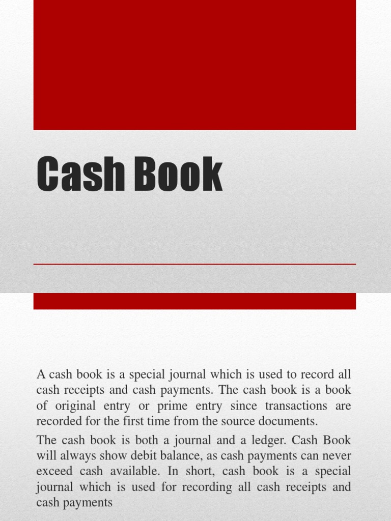 Cash Book | Download Free PDF | Bookkeeping | Cheque