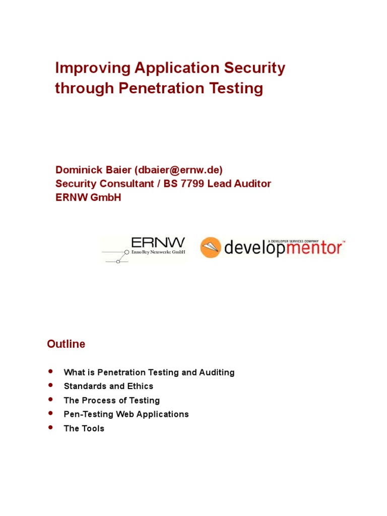 Penetration Testing | PDF | Penetration Test | Computer Security