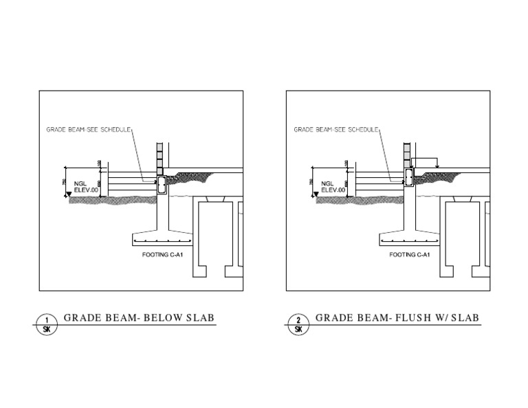 Grade Beam Elevation | PDF