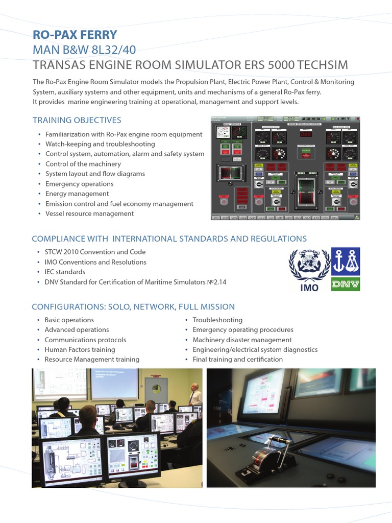 Transas Engine Room Simulator Ers 5000 Techsim: MAN B&W 8L32/40 | PDF ...
