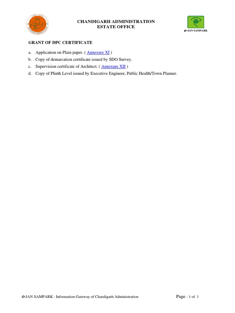 Grant of DPC Certificate | PDF | Engineering | Business