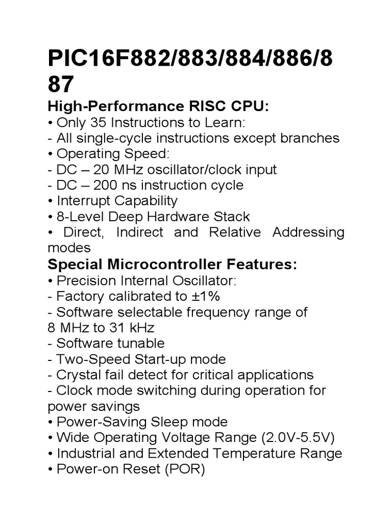 PIC Tutorial | Download Free PDF | Cmos | Electrical Engineering
