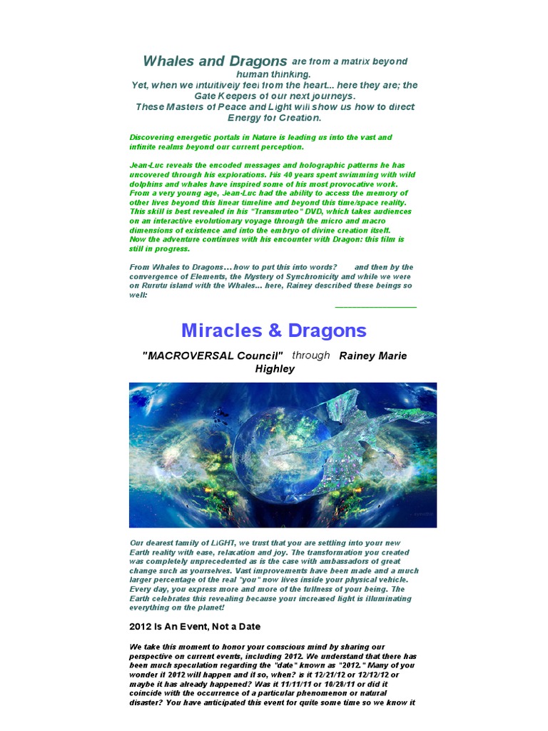 Dragon Energy | PDF | Miracle | Reality