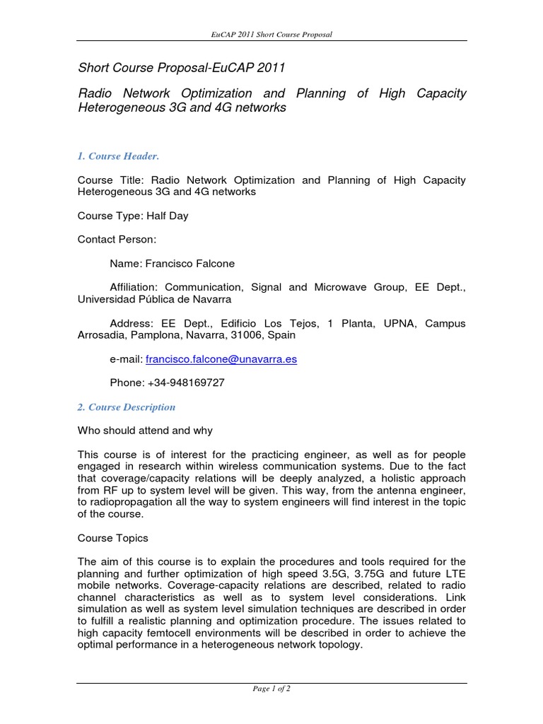 Radio Network Optimization PDF | PDF | 4 G | Telecommunication