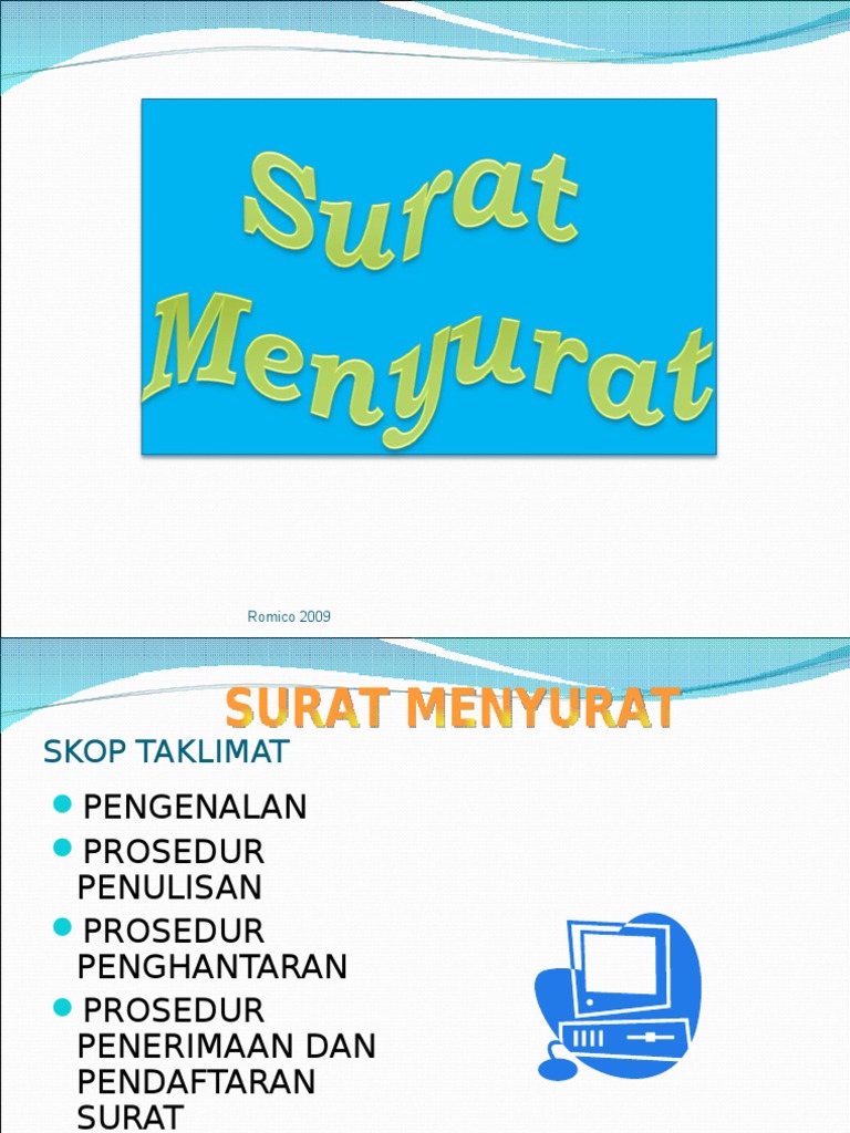Penulisan SURAT RASMI | PDF
