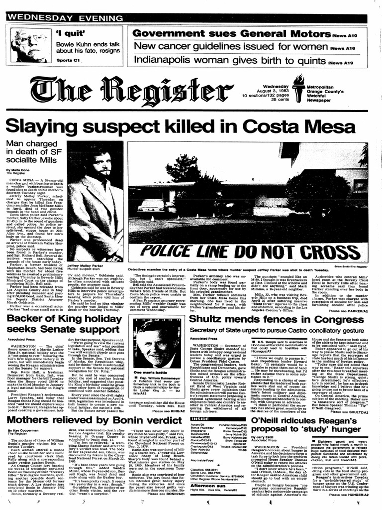 OC Register August 3, 1983 - Bonin Verdict - Part 1 | PDF | Ronald ...