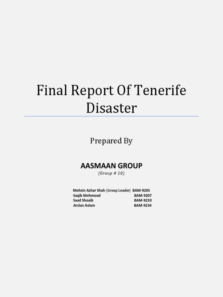Tenerife Disaster | PDF | Aviation | Aeronautics