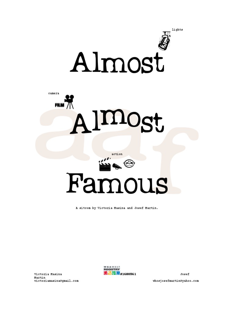 Almost Almost Famous Sitcom Overview | PDF | Reality Television ...