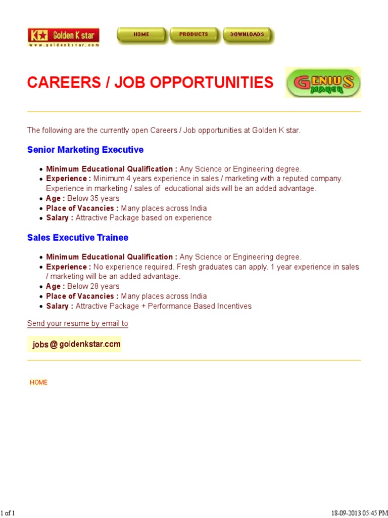 Fresh Graduate Career Job Opportunities | PDF | Career & Growth ...